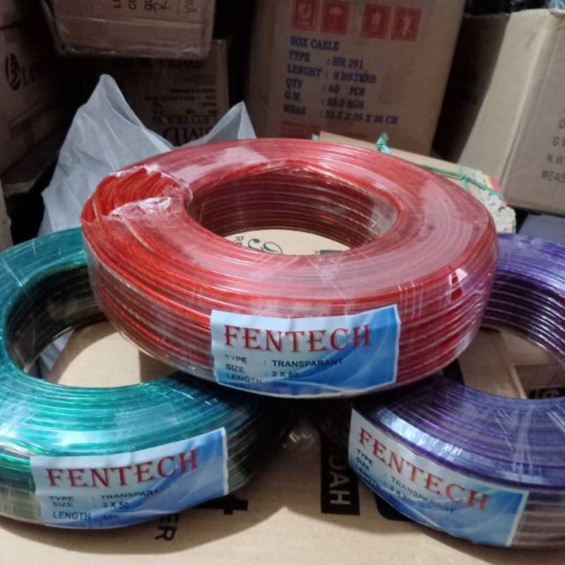 Jual Kabel Listrik Monster Transparan 2x30 100Y FENTECH/LUMINA | Shopee ...