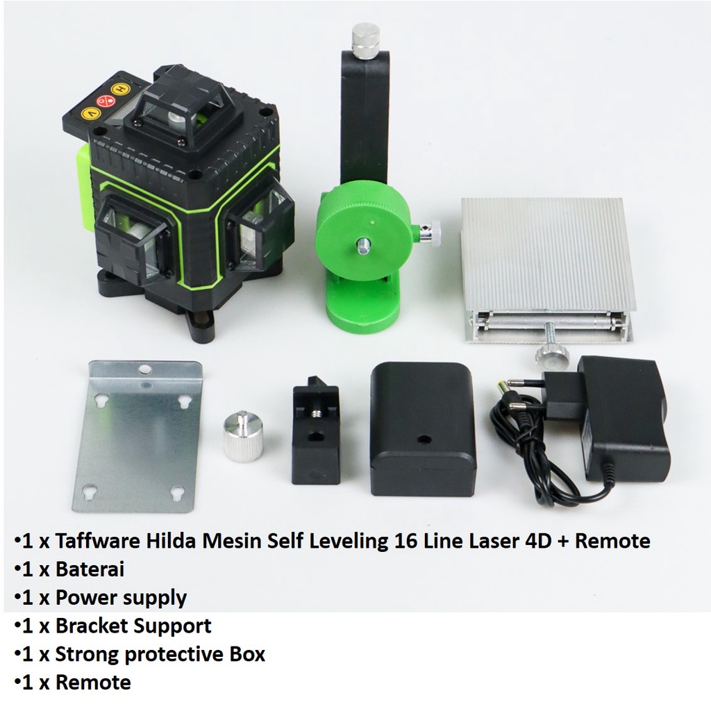Jual HILDA Laser Level 12 Garis 3D Level Self-Leveling 360 Silang ...