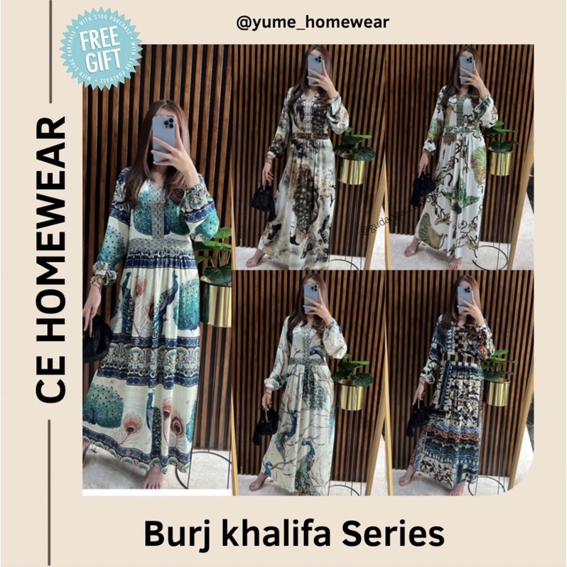 Jual LA ROUGE SERIES/CE HOMEWEAR/ LABURJ KHALIFA/HOMEDRESS/KAFTAN ...