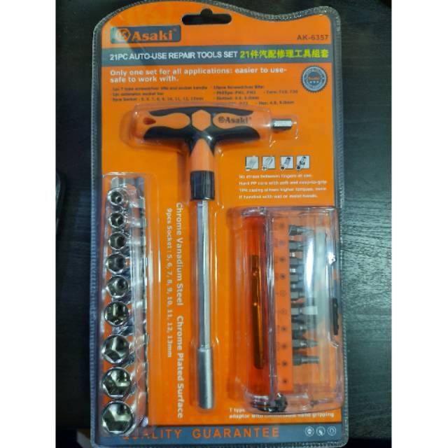 Jual 21pc Auto Use Repair Tool Set Asaki | Shopee Indonesia