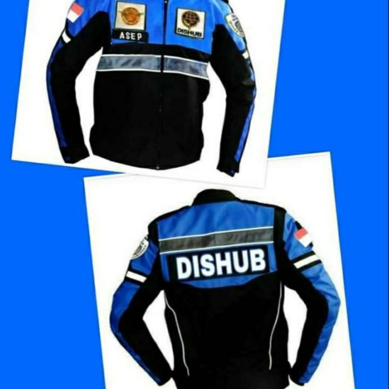 Jual Jaket touring DISHUB | Bahan taslan balon (GORETEX) | Shopee Indonesia