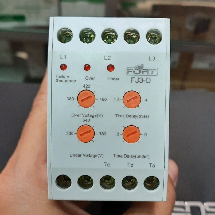 Jual Produk Unggulan Under-Over Protection Relay 3 Phase 380Vac Fjd3 ...