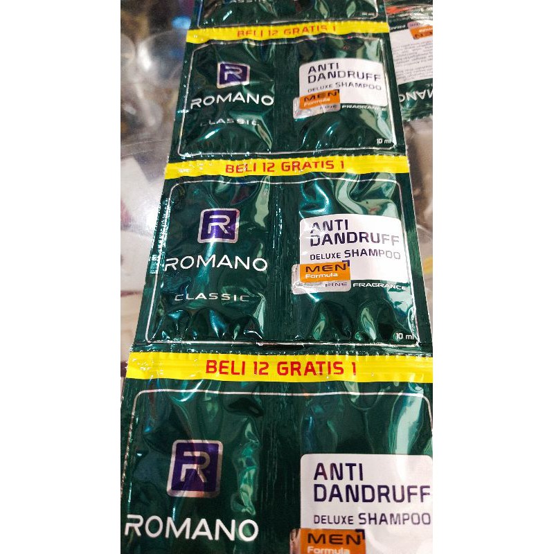 Jual Romano Classic Men Anti Dandruff Shampoo Sachet 10 ml | Shopee ...