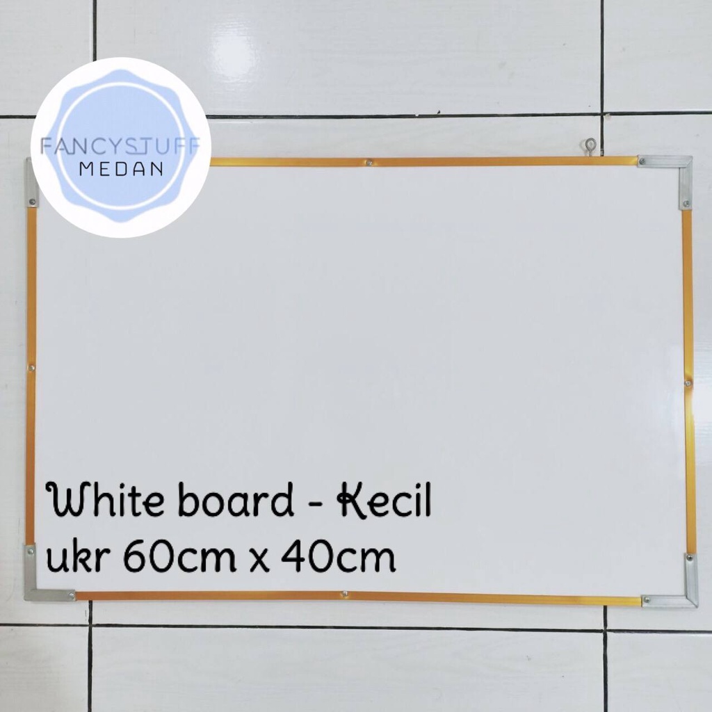 Jual Fancystuff - Papan tulis white board ukuran kecil 60x40- gratis ...