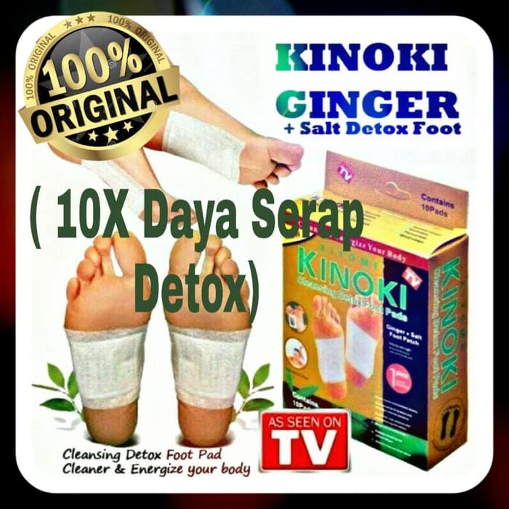 Jual ORIGINAL Kinoki gold koyo kaki detox original isi 10 pad dalam 1 box | Shopee Indonesia