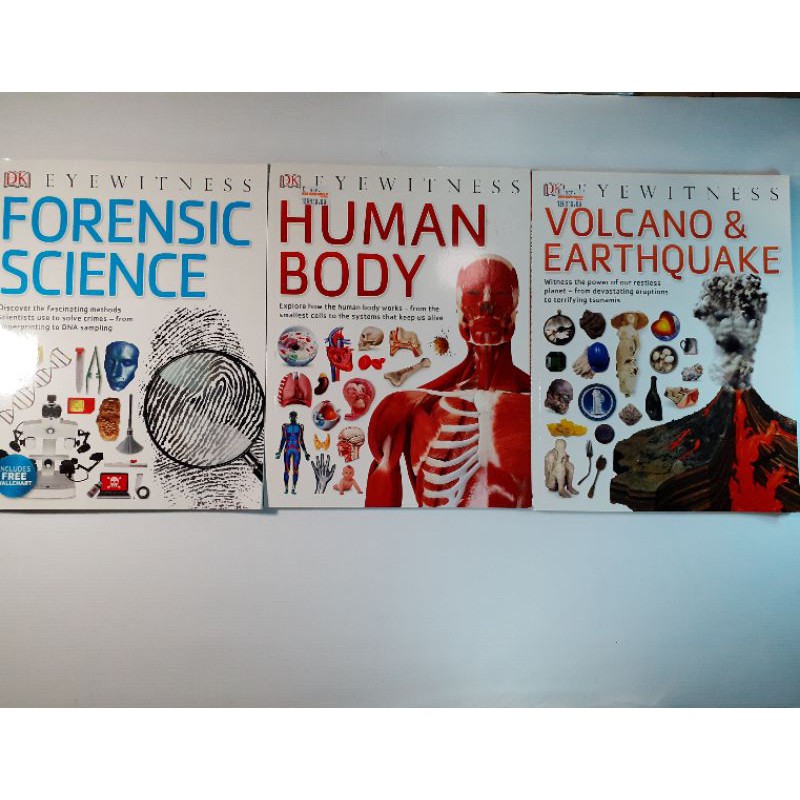 Jual DK Eyewitness Human Body Volcano and Earthquake Forensic science ...