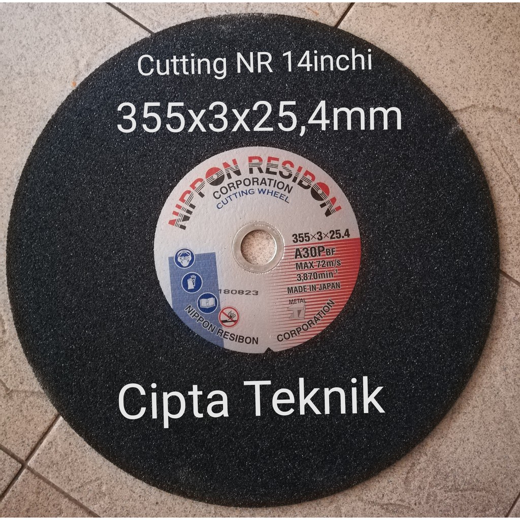 Jual Batu Gerinda Potong Nippon Resibon Asli 14 inchi Tebal 3mm Mata ... Jual Batu Gerinda Potong Nippon Resibon Asli 14 inchi Tebal 3mm Mata ...