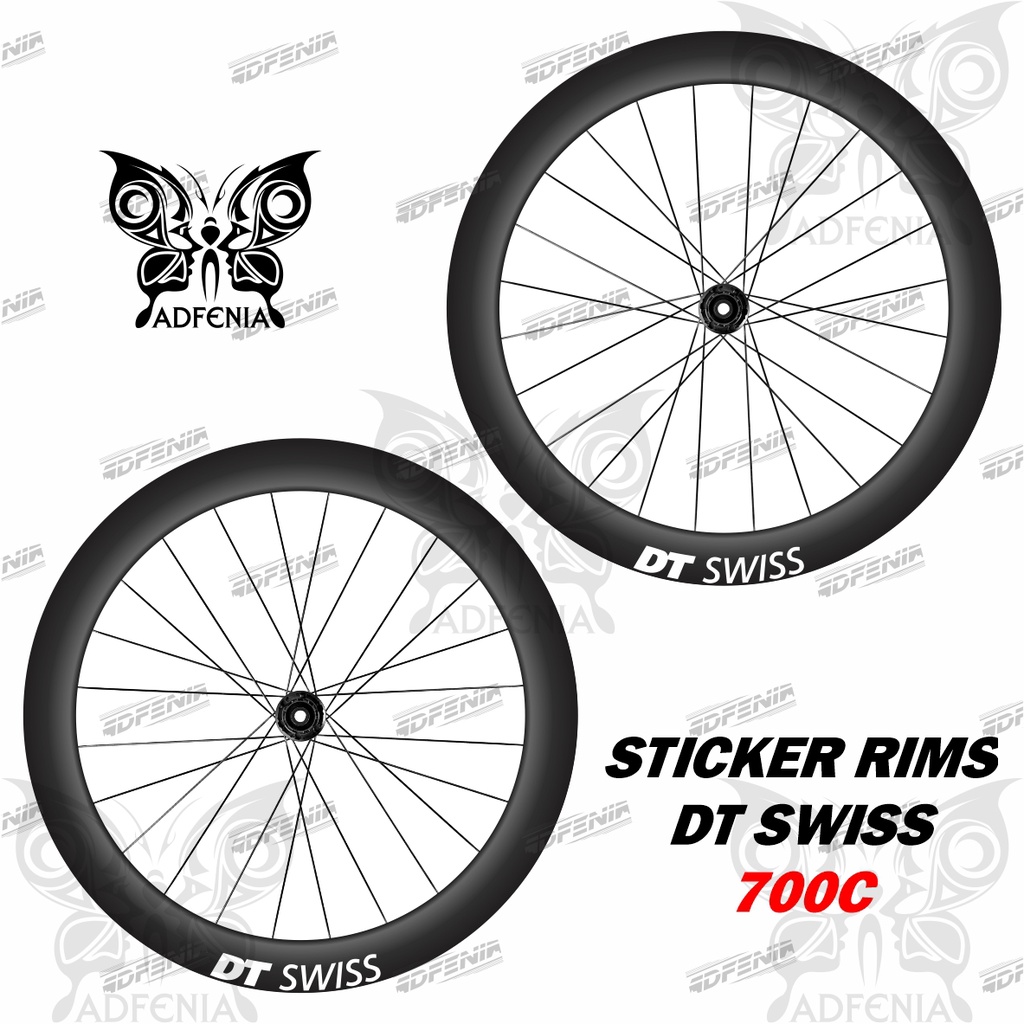 Jual Decal Sticker Rims DT Swiss Road Bike Fixed Gear Stiker DT Swiss ...