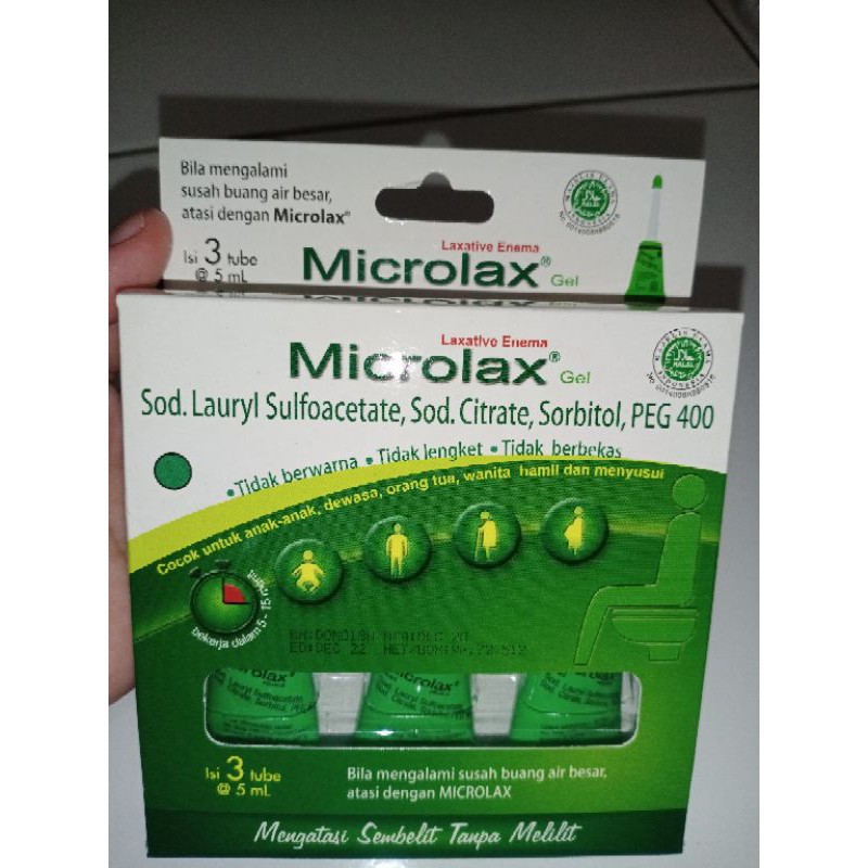 Jual Microlax Laxative Enema Gel (Isi 3 tube @5 mL) | Shopee Indonesia