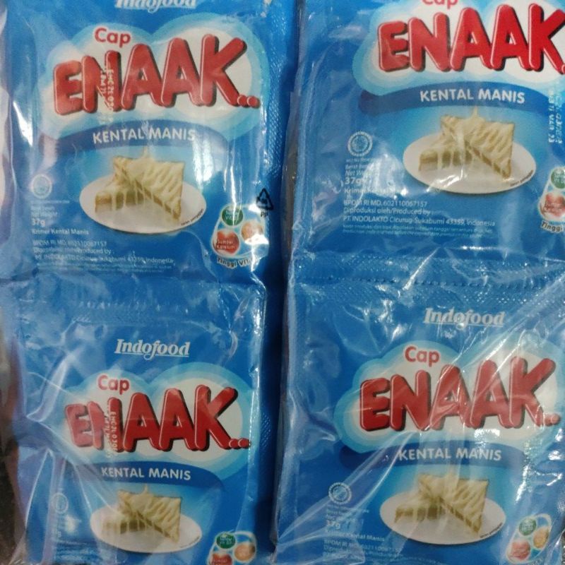 Jual susu cap enaak 37 gram x 6 sachet | Shopee Indonesia