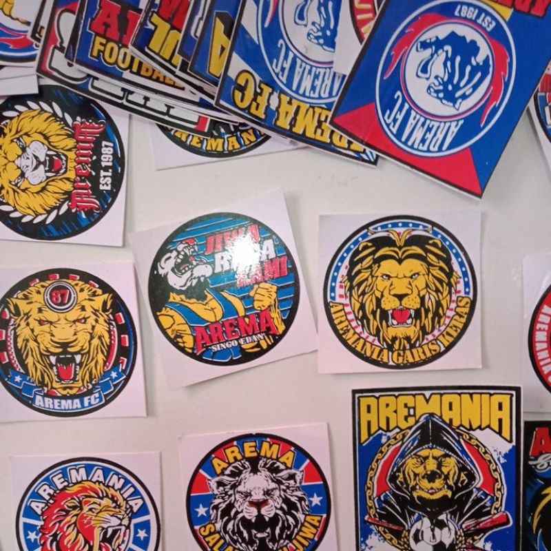 Jual Stiker Arema Anti air aremania lengkap (SATUAN/ECER) | Shopee ...