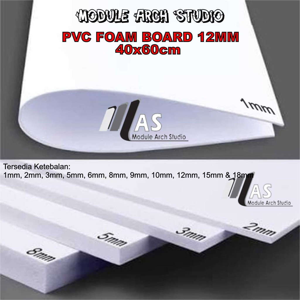 Jual PVC Board / PVC Foam Board 12mm 40x60cm | Shopee Indonesia