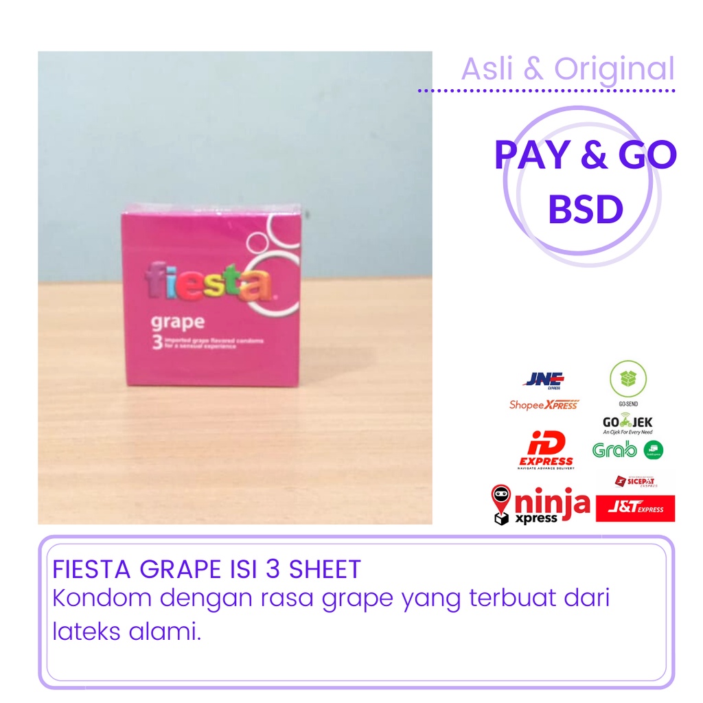 Jual FIESTA GRAPE ISI 3-KONDOM FIESTA RASA ANGGUR ISI 3-FIESTA GRAPE ...