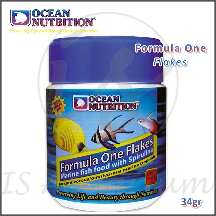 Jual Ocean Nutrition Formula One Flakes 34gr Makanan Ikan Lembaran ...
