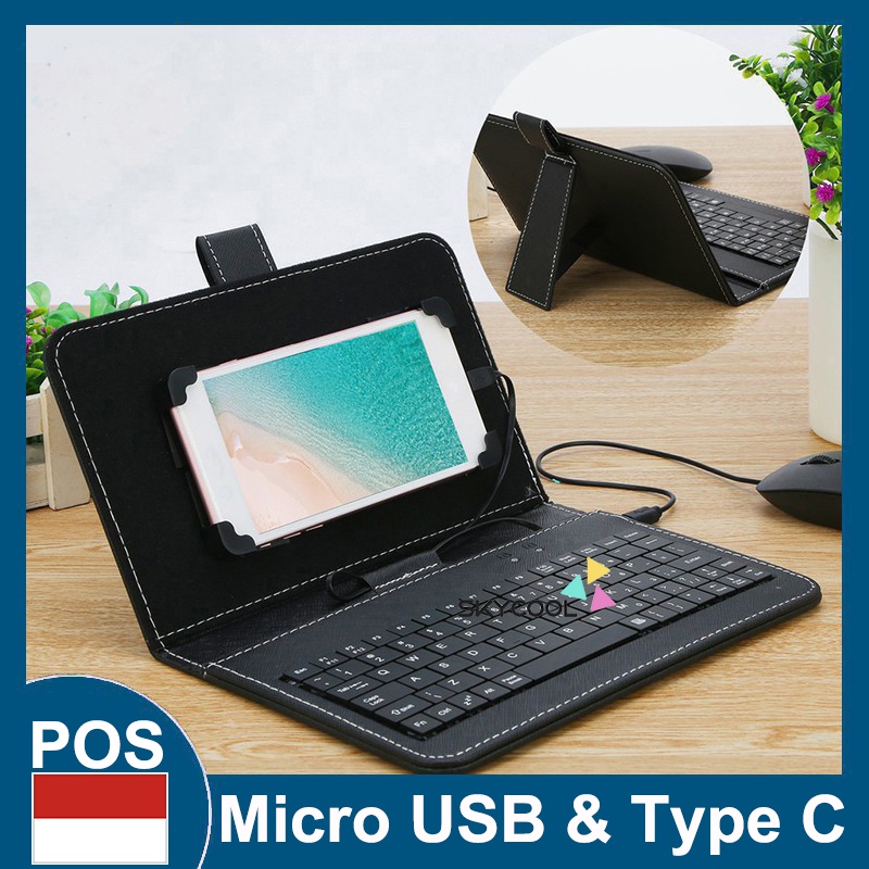 Jual Android Phone Keyboard Dan Mouse Set Portabel Type-C/Micro-Usb ...