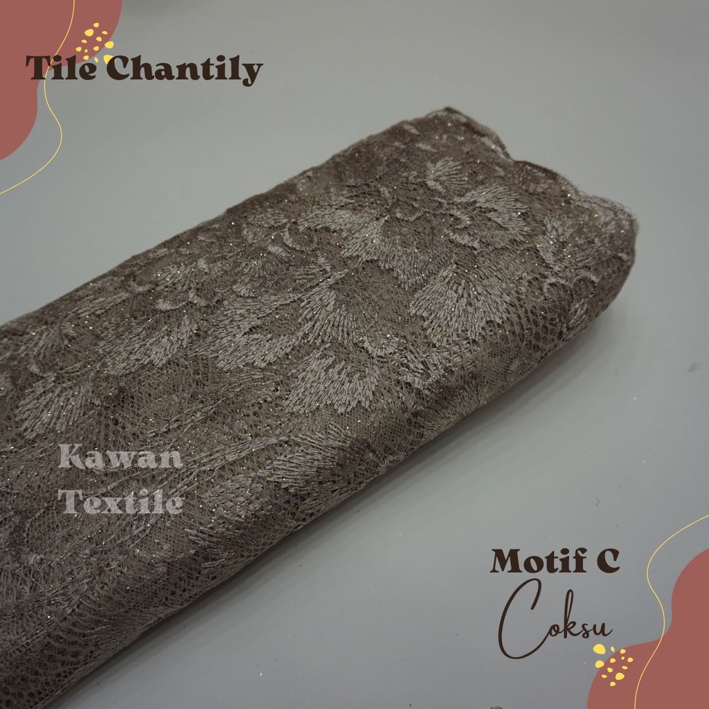 Jual Kain Brokat Tile Chantily Brukat Glitter Meteran | Bahan Brokat ... Jual Kain Brokat Tile Chantily Brukat Glitter Meteran | Bahan Brokat ...