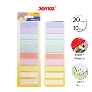 Jual JOYKO PEMBATAS PENANDA PANAH INDEX MARK IM 65 MURAH STICKY NOTES ...