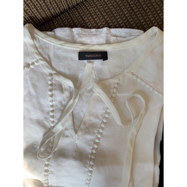 Jual blouse putih wanita VANISIMO | Shopee Indonesia