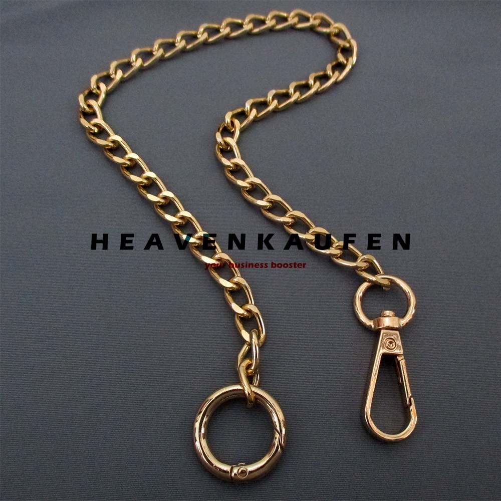 Jual Rantai Celana Rantai Dompet Warna Gold Muda Set Dengan Kait ...