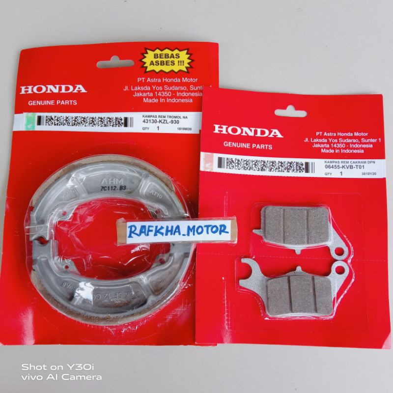 Jual Kampas rem depan belakang Vario cbs Beat Scoopy Spacy Vario 125 fi ...