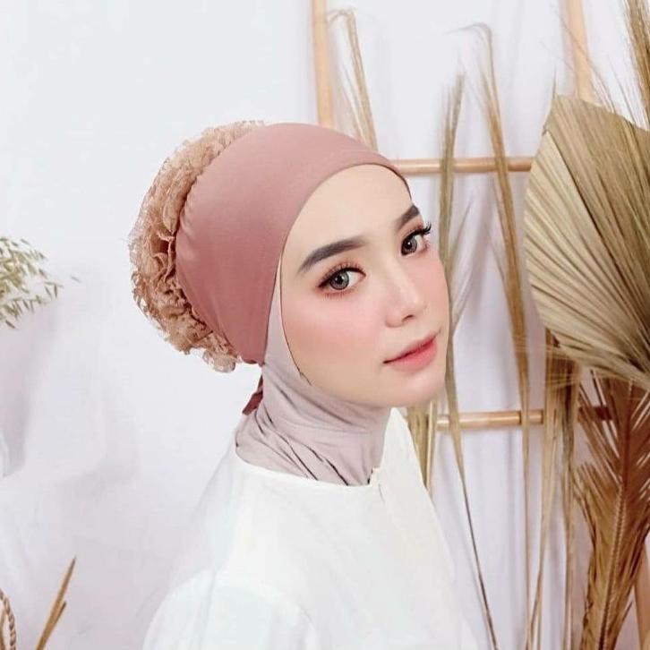 Jual Barang Pilihan-758 Inner Turki Ciput Cepol Renda Brukat | Shopee ...