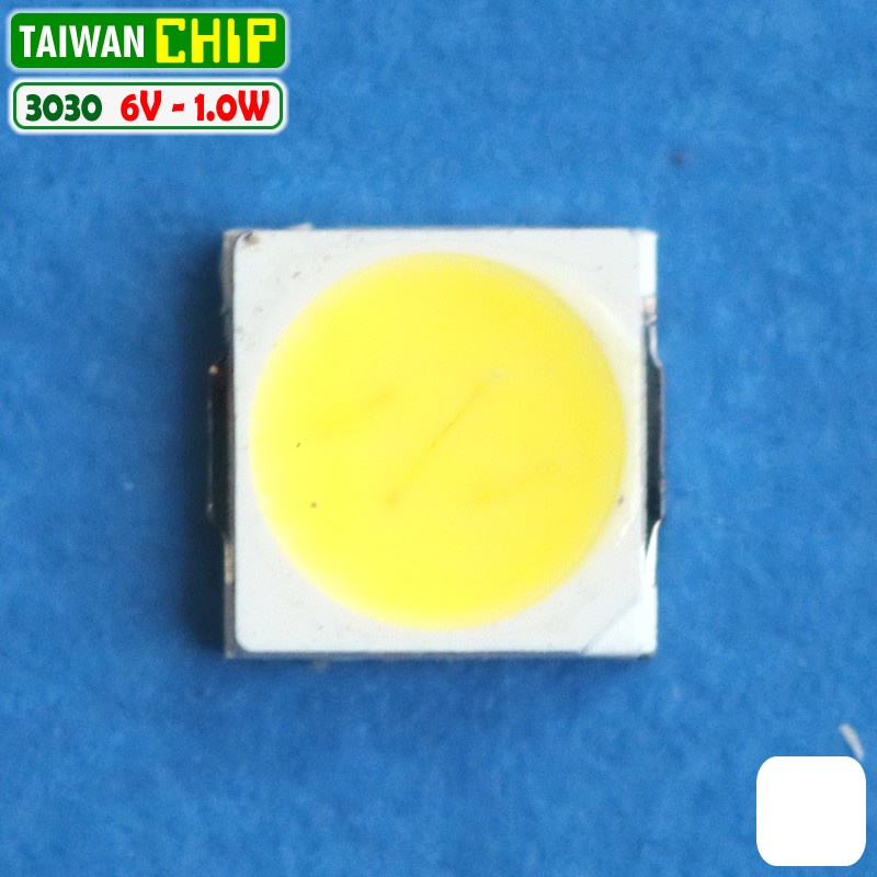 Jual LED SMD 3030 Putih White 1w 6v 6500-7000K Taiwan 150mA | Shopee Indonesia