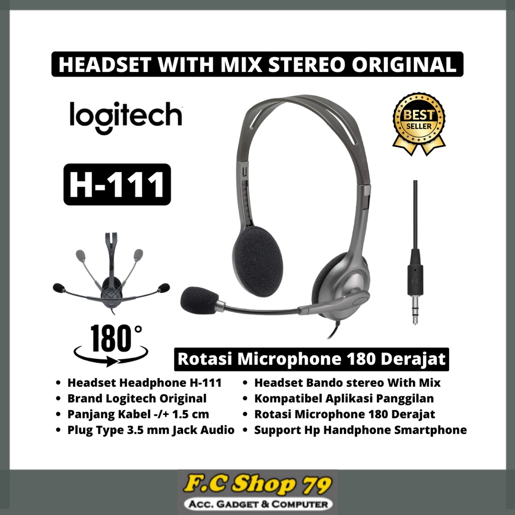 Jual TERMURAH Headset With Mic Kabel Headphone Earphone Bando Original ...