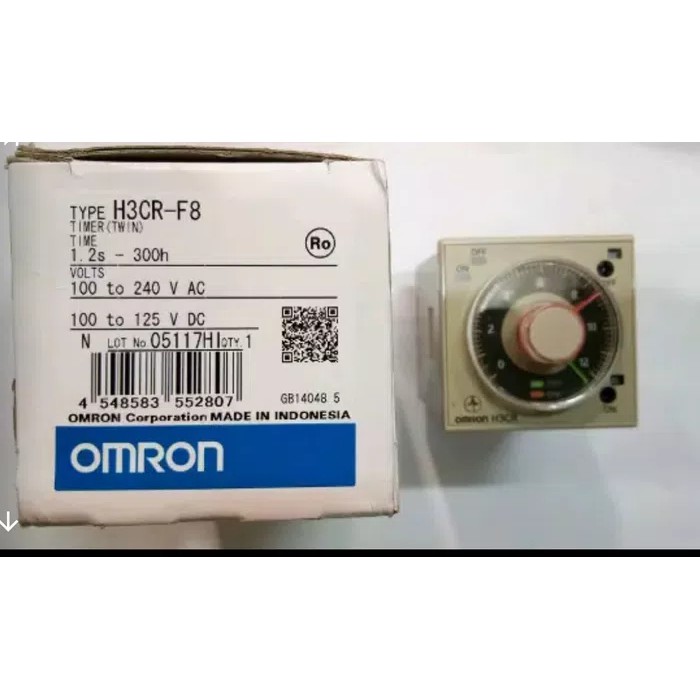 Jual Timer H3CR - F8 Double Jarum Merk Omron 12V to 48V | Shopee Indonesia