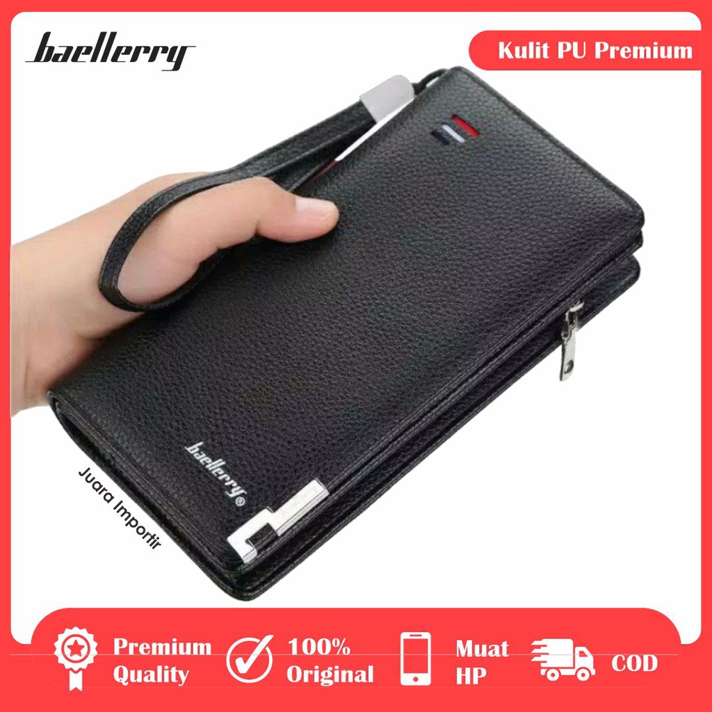 Jual Dompet Baellerry Original Long Flag Leather Premium Muat HP Bisa ...