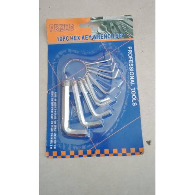 Jual Kunci l set @10pcs paket kunci L 1,5m-10mm | Shopee Indonesia