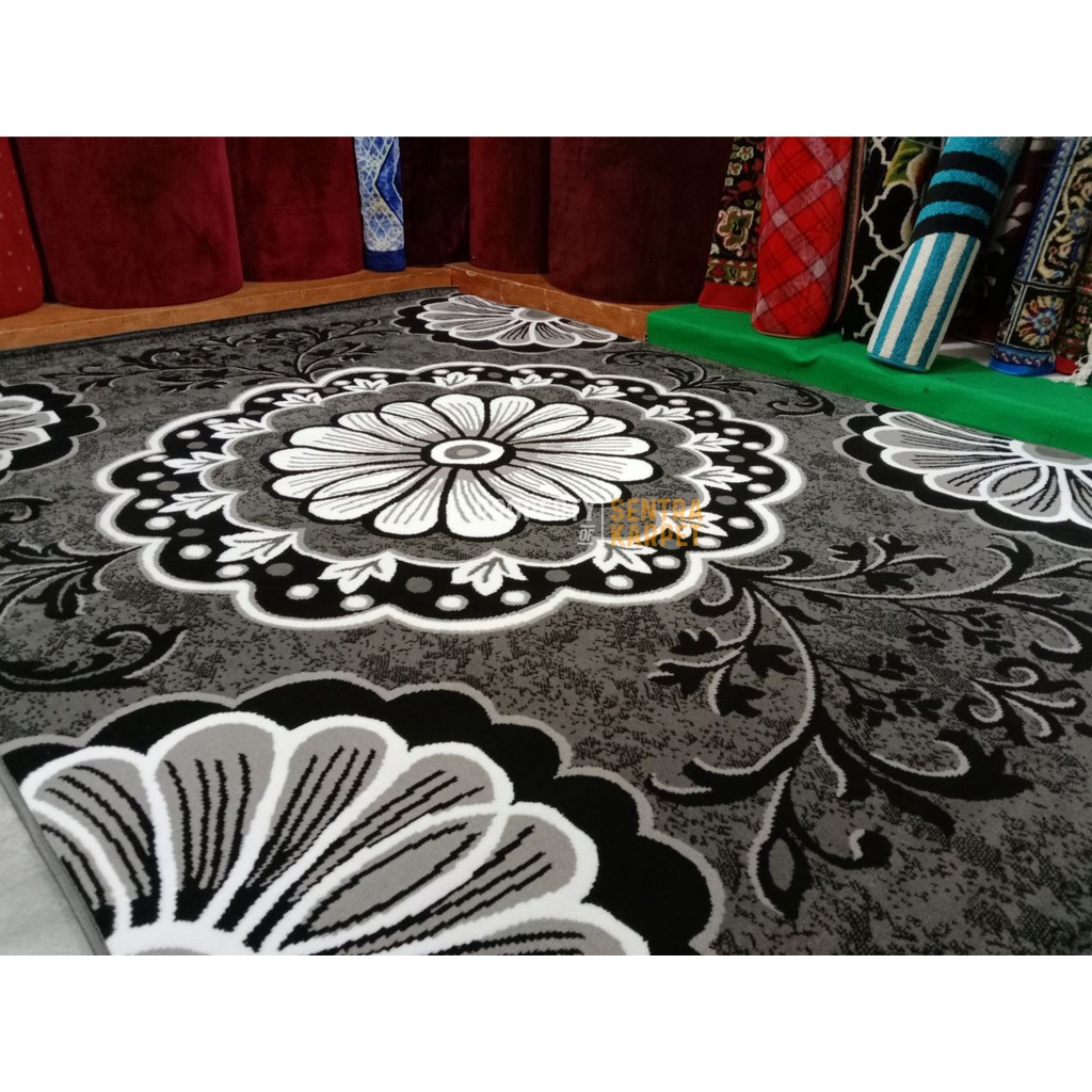 Jual Karpet Rumah Murah - Momento 11981 - Warna : Grey - Ukuran 230 x ...