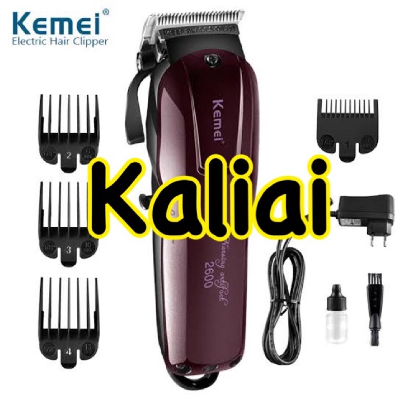Jual KEMEI KM-2600 Professional Rechargeable Electric Hair Clipper ...