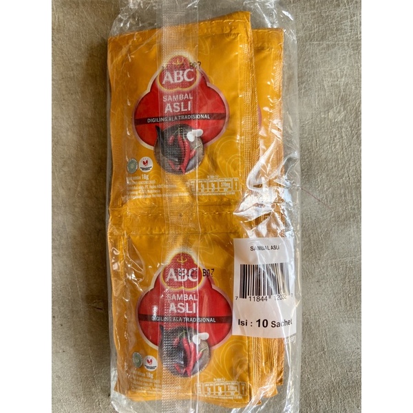 Jual Sambal ABC SACHET 15 GR / PAK isi 10 Sachet | Shopee Indonesia