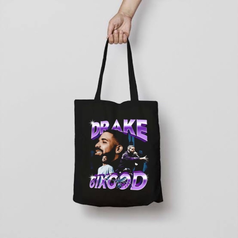 Jual Totebag wanita pria DRAKE tas jinjing Kuliah Sekolah vintage ...