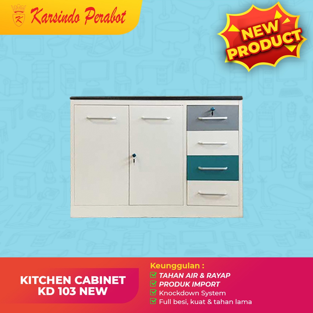 Jual Lemari Sayur | Lemari Makan | Lemari Dapur KD-103 New | Shopee Indonesia