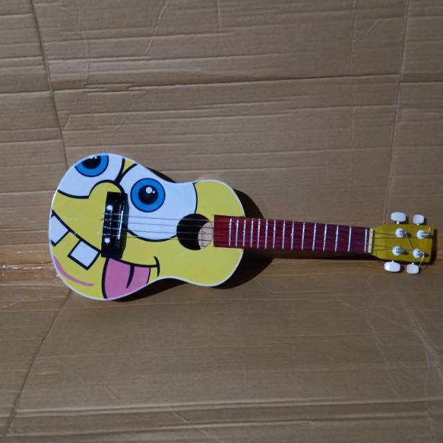 Jual Gitar Ukulele / Kentrung / Kencrung Motif Senar 4 - Spongebob ...