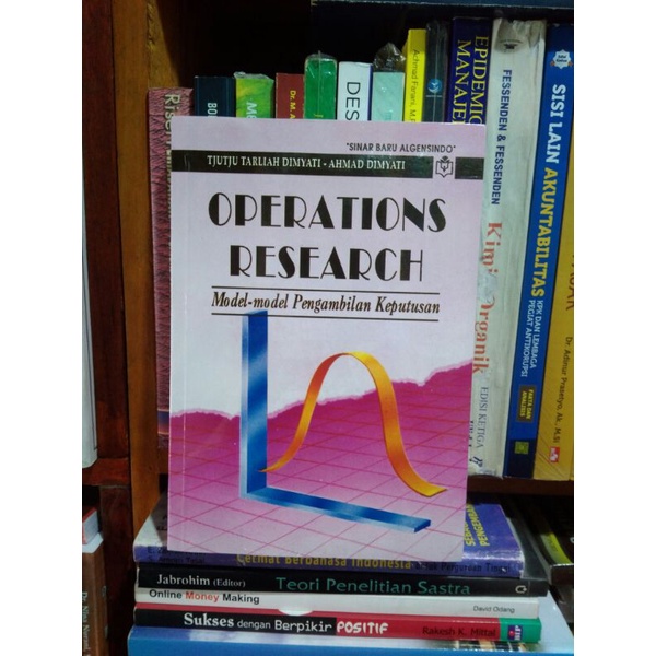 Jual Buku Operasi Riset Penulis Tjutju Tarliah Dimyati & Ahmad Dimyati ...