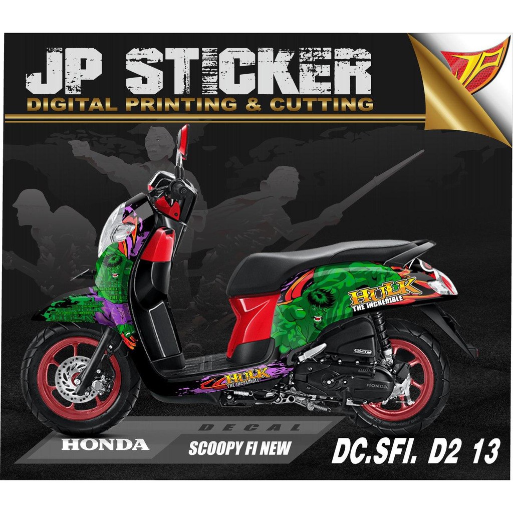 Jual Decal Sticker SCOOPY FI NEW full body - Dekal Stiker SCOOPY FI NEW desain D2 013 | Shopee ...