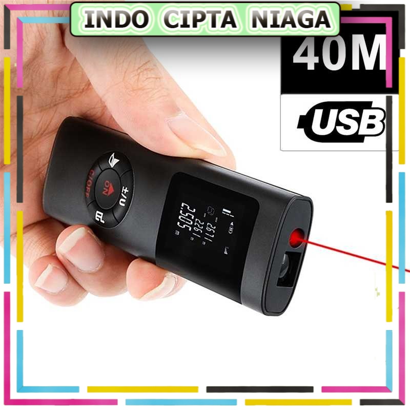 Jual KKMOON Pengukur Jarak Laser Distance Meter Mini Handheld 40M - KK ...