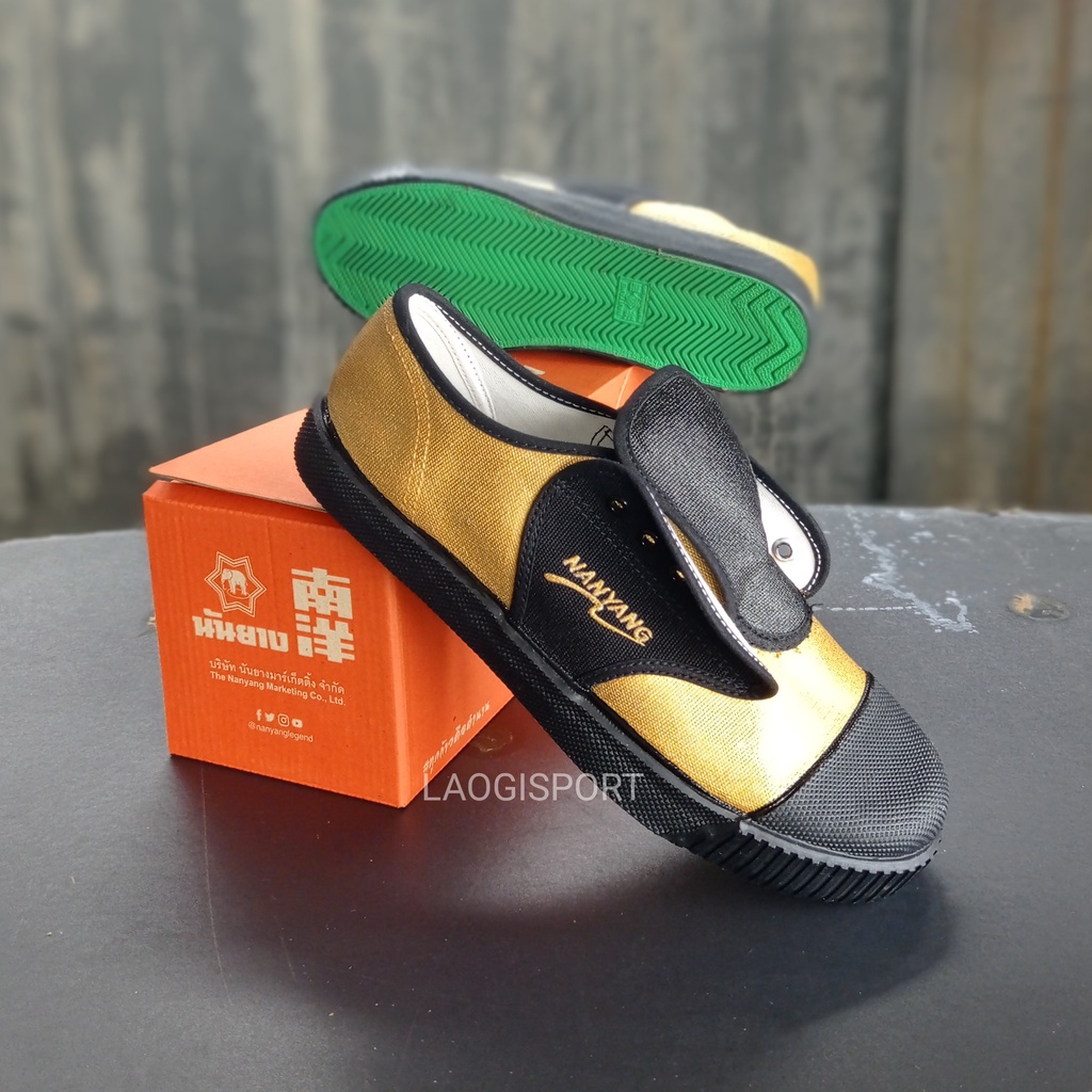 Jual NANYANG motif emas polos sepatu takraw orginal thailand | Shopee ...