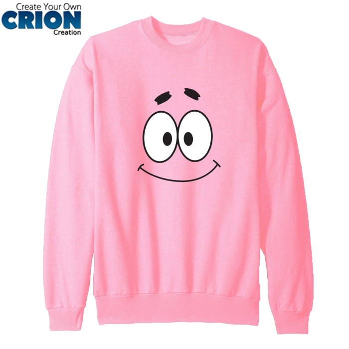 Jual Sweater Spongebob - Patrick Smile Face - By Crion | Shopee Indonesia