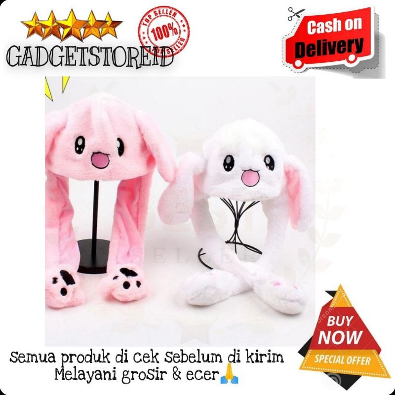 Jual GG - Bunny Hat Dancing Topi Cute Karakter Dgn Kuping Gerak Rabbit ...