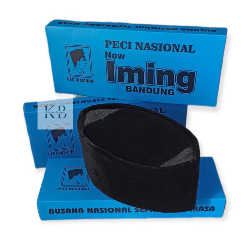 Jual PECI HITAM HAJI IMING BANDUNG SONGKOK NASIONAL KOPIAH POLOS DEWASA ...