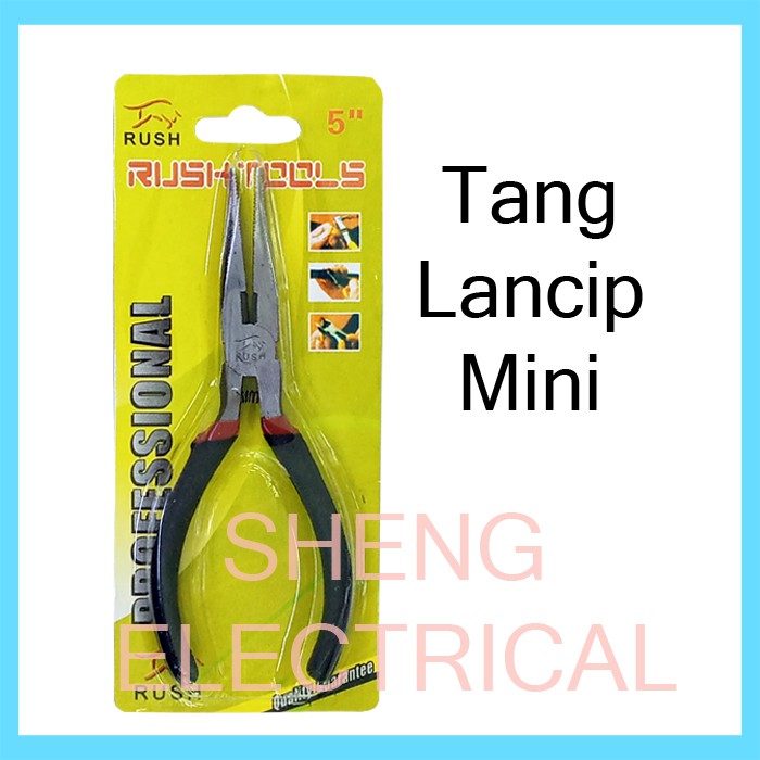 Jual Tang Lancip Mini 5" In Buaya Jepit Kecil Lancip Panjang Long Nose Plier 5" Inci Inch ...
