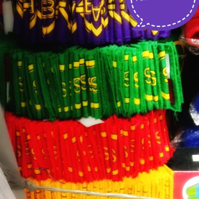 Jual Kendit pengukuhan paskibra, tulisan sablon, tersedia warna hijau ...