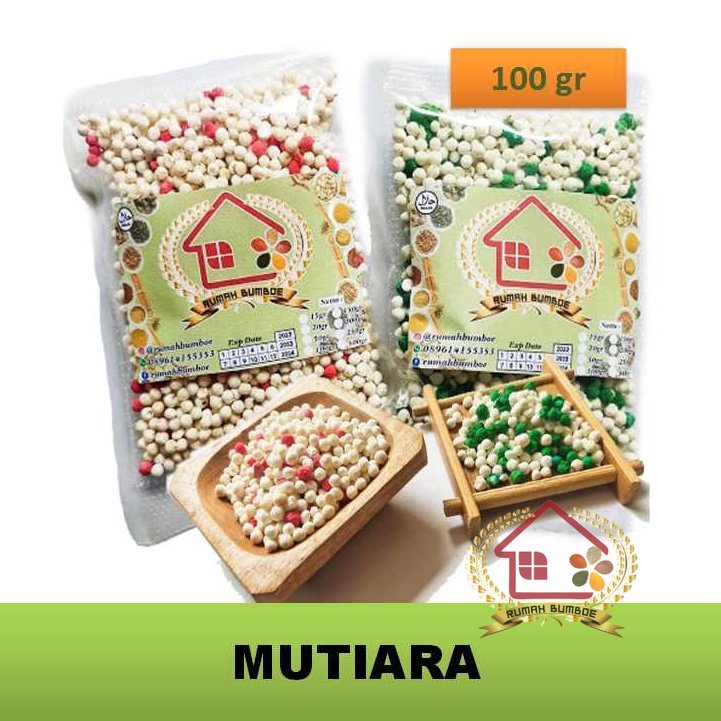 Jual (100 gr) MUTIARA Sagu Mutiara Merah Enak dan Sederhana Mutiara ...