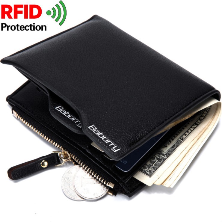 Jual Baborry Dompet Kulit Premium Pria RFID Protection Impor | Shopee ...