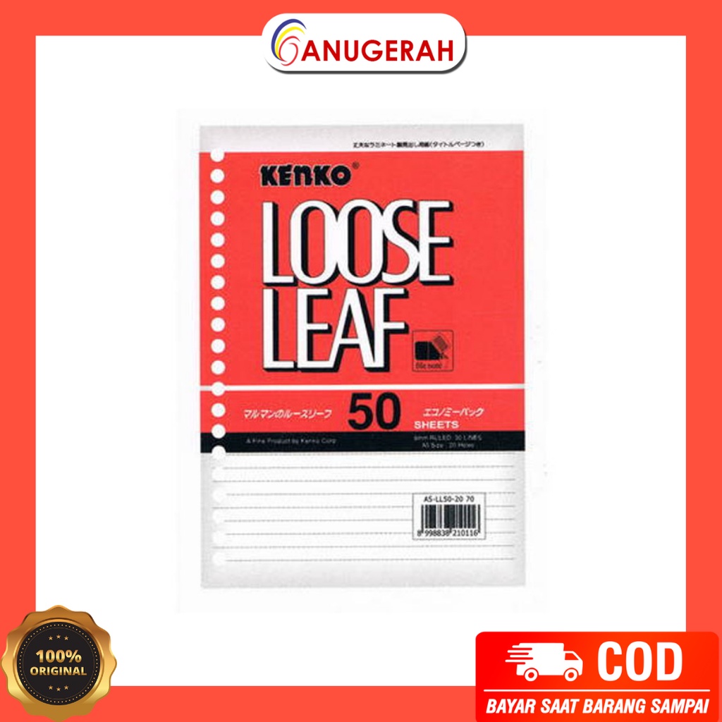 Jual KENKO B5-50 LOOSE LEAF/ISI BINDER | Shopee Indonesia