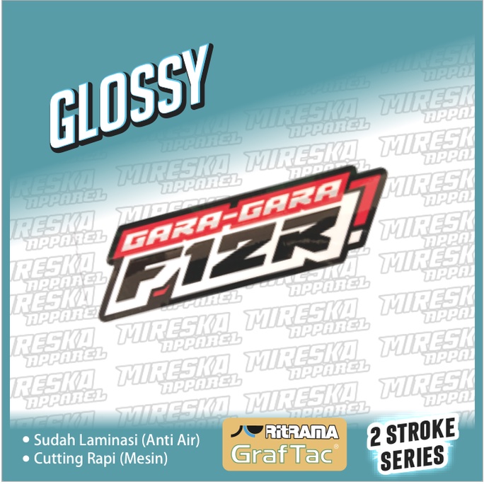 Jual Terbaru!! Stiker Viral Glossy Terlaris Aesthetic 2 STROKE 2 Tak ...