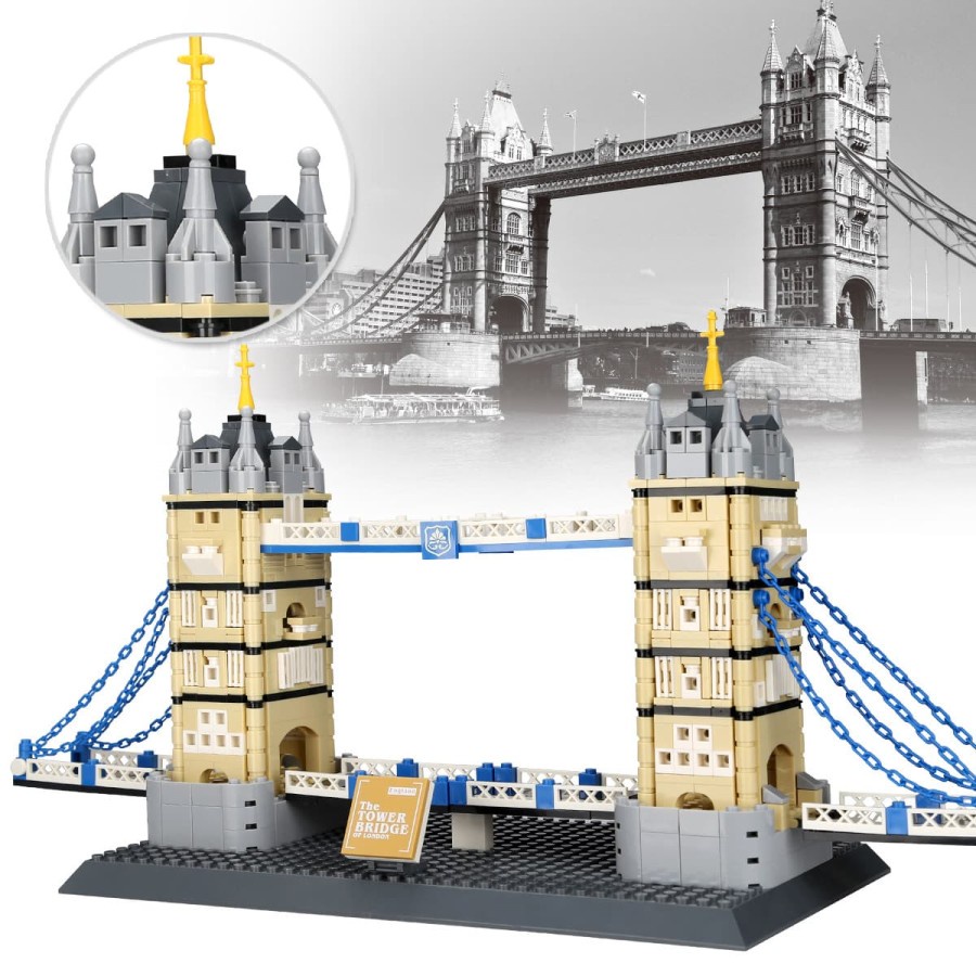 Jual The Tower Bridge of London - Building Block Puzzle Brick Mainan ...